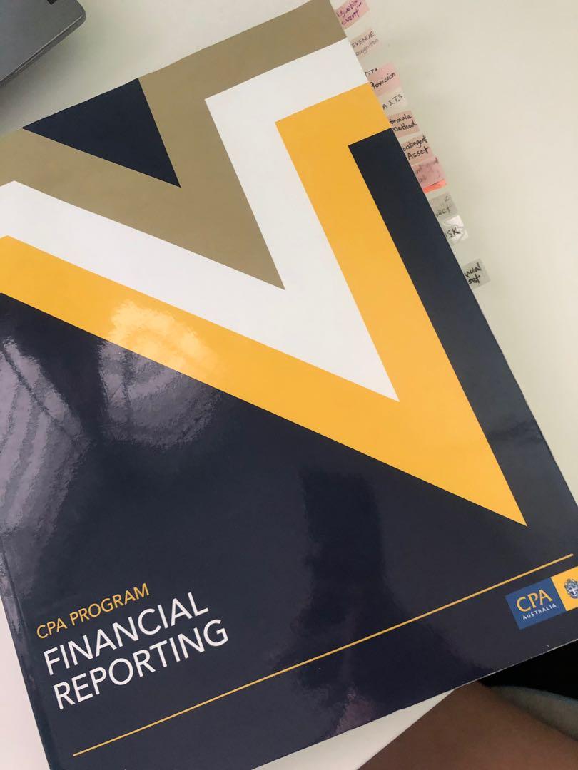 CPA Australia - Financial Reporting (Distinction), Computers & Tech ...