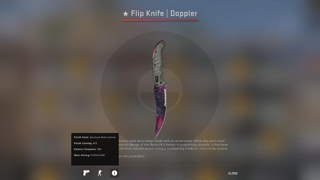 CSGO Flip Knife Doppler Pink Galaxy FN P2, Video Gaming, Gaming Accessories, Game Gift Cards ...