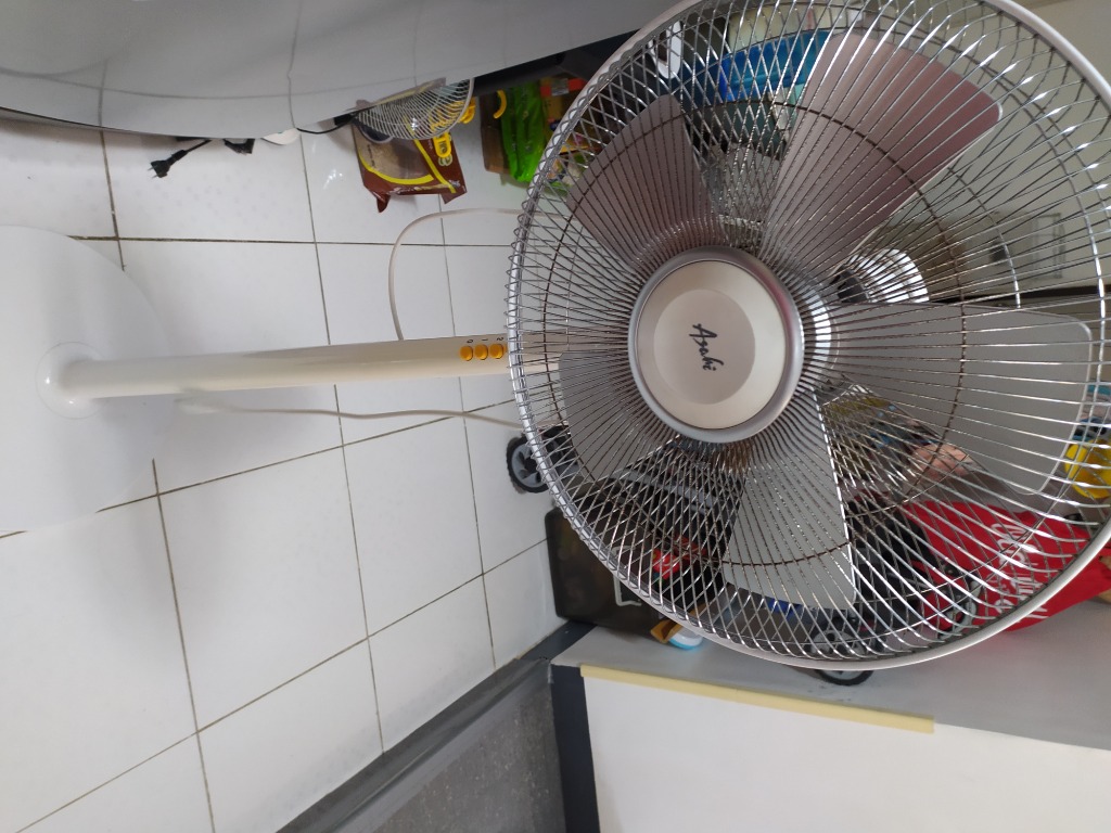 Defective Asahi electric fan, Furniture & Home Living, Lighting & Fans ...