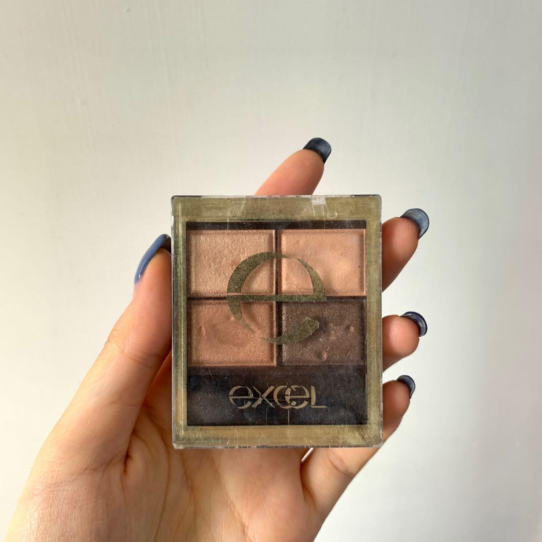 Excel eyeshadow 四色眼影 #SR01, 美容＆個人護理, 健康及美容 - 皮膚護理, 化妝品 - Carousell