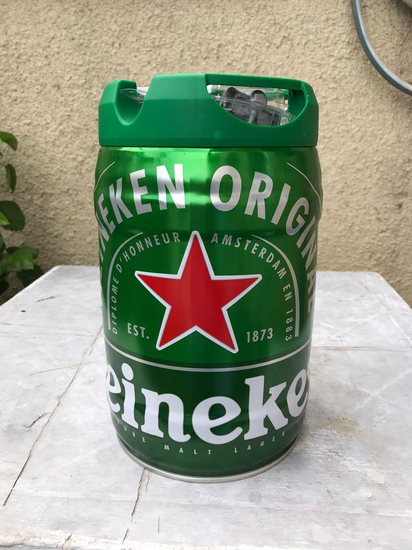 Heineken Draught Keg 5 L, Food & Drinks, Beverages on Carousell