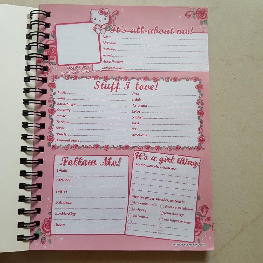 Hello Kitty Slambook Autograph, Hobbies & Toys, Books & Magazines ...