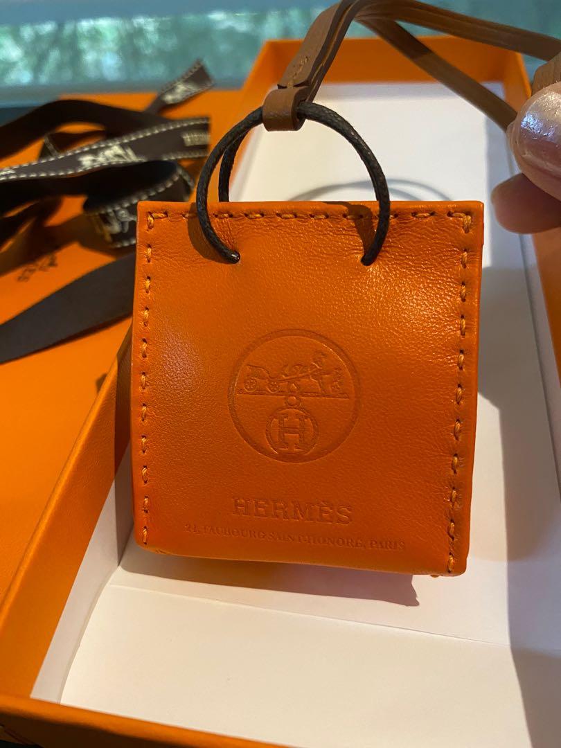 Hermes Orange paper bag charm, Women's Fashion, Bags & Wallets, Purses ...