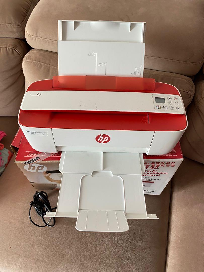 HP DeskJet Ink Advantage 3777 All-in-One Printer, Computers & Tech ...