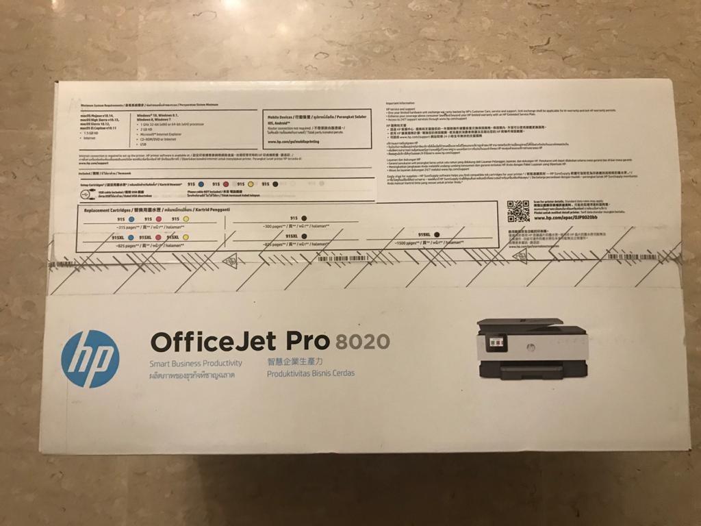 HP OfficeJet Pro 8020 All-in-One Printer, Electronics, Computer Parts ...