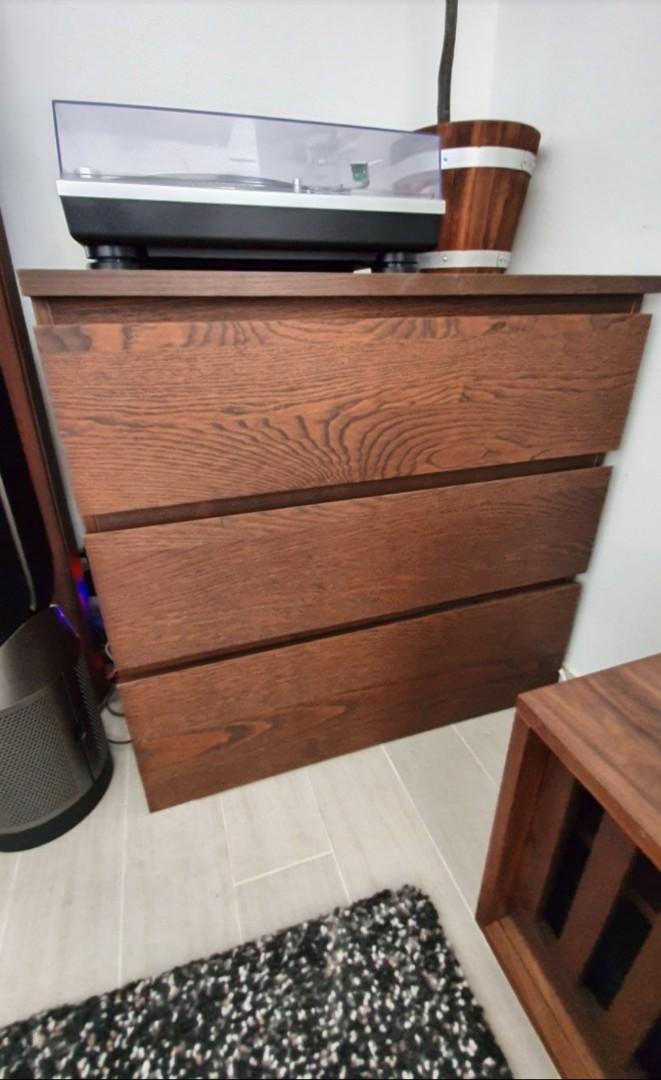 brown stained ash veneer dresser Syncro System