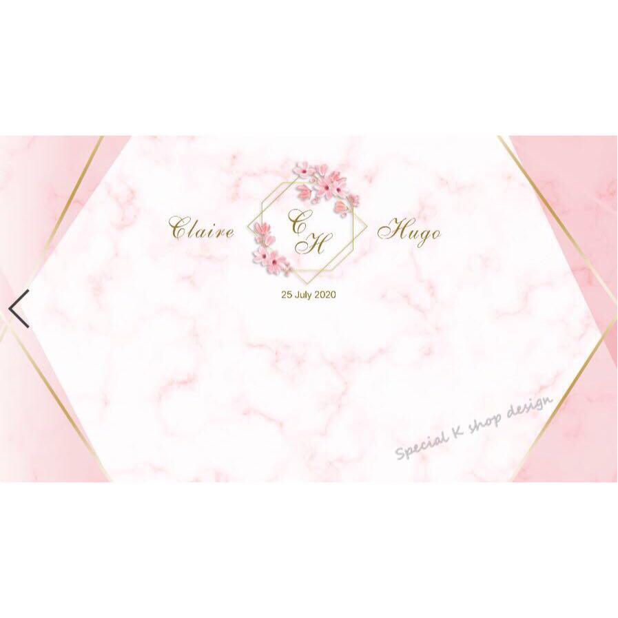Wedding ceremony LED backdrop design 結婚 婚禮 婚宴 典禮 佈景 投映屏幕 設計 / 幸福傳承, 傢俬 ...