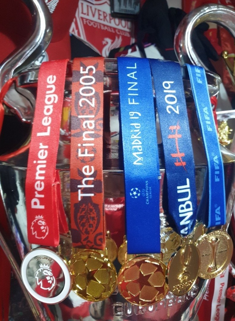 Liverpool 5 Major Winner Medals Set, Sports Equipment, Other Sports ...