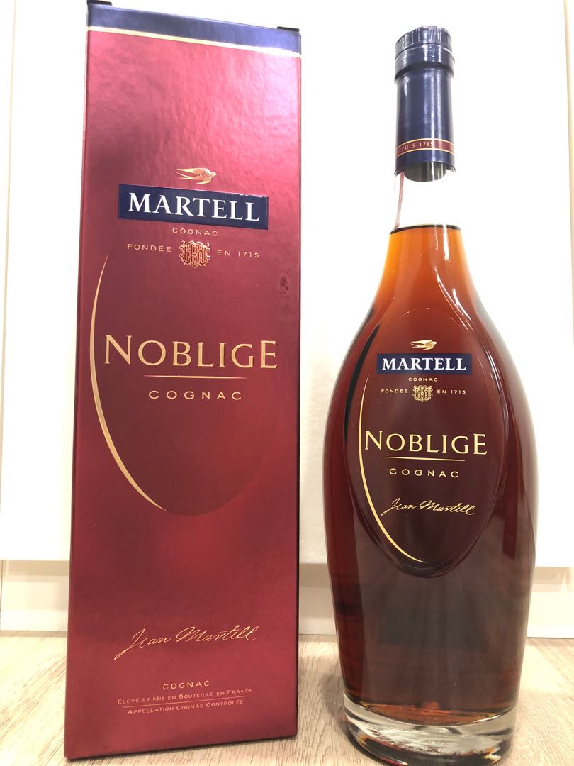 Martell Noblige Cognac 1L 1000ml w/ gift box, Food & Drinks, Alcoholic ...