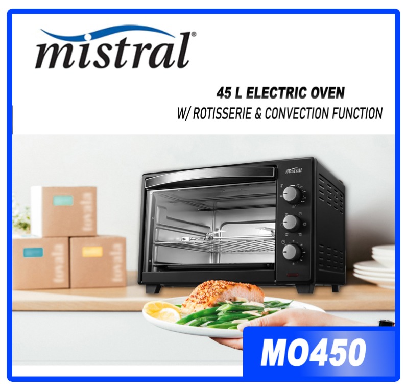 MISTRAL MO450 45L Electric Oven with Rotisserie and Convection Function ...