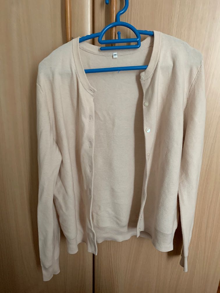 Muji Cardigan, Women's Fashion, Coats, Jackets and Outerwear on Carousell