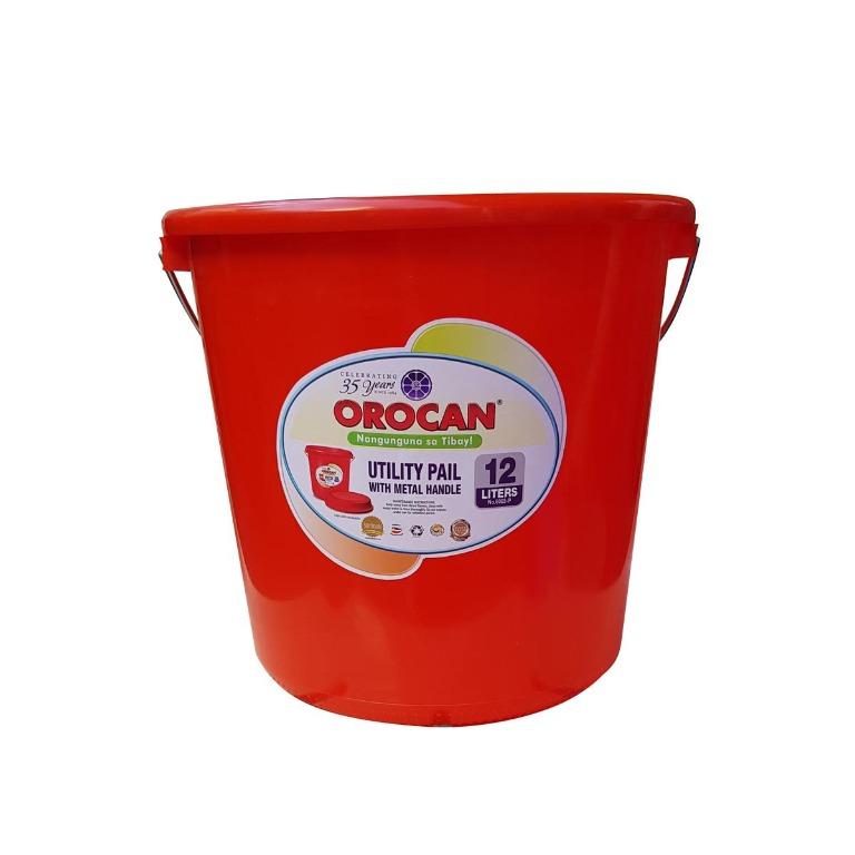 Orocan Utility Pail 12L (Balde), Furniture & Home Living, Cleaning ...