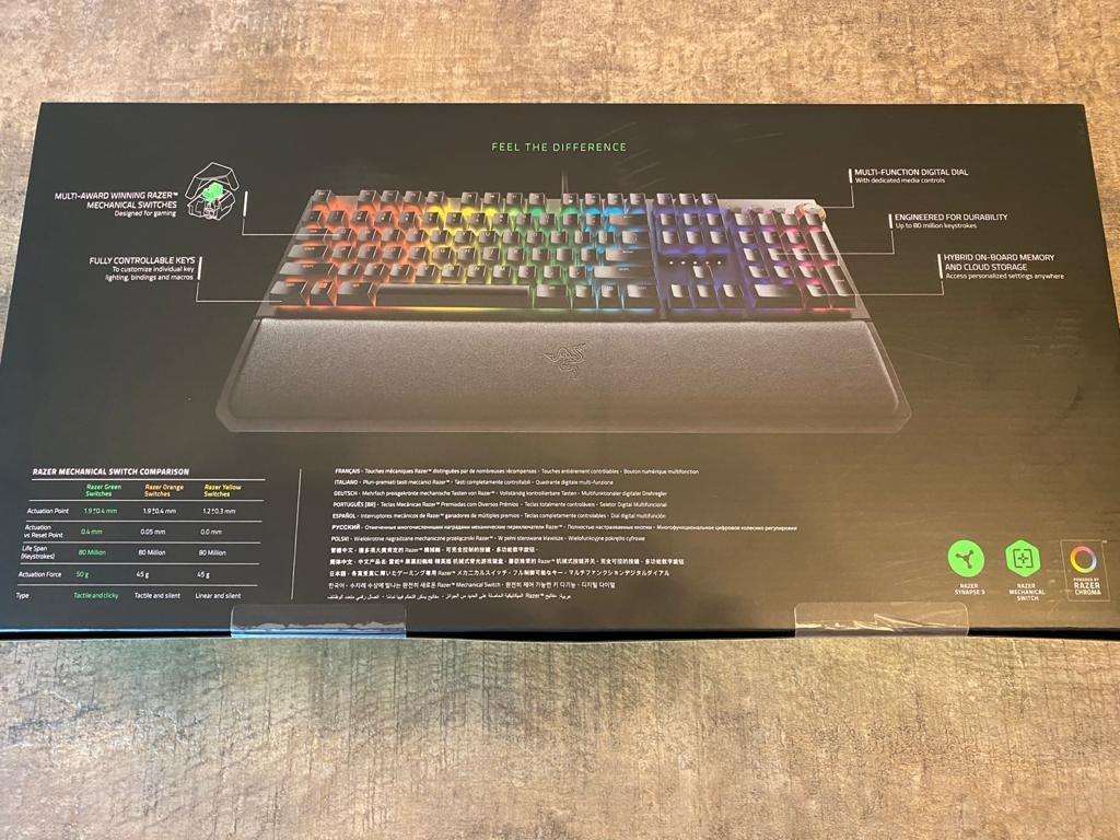 BNIB RAZER BLACKWIDOW ELITE Machanical Gaming Keyboard - Green Clicky ...