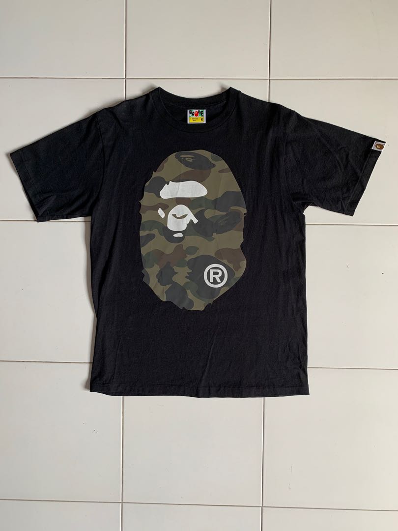 Reflective Bape Tee Authentic, Men's Fashion, Clothes, Tops on Carousell