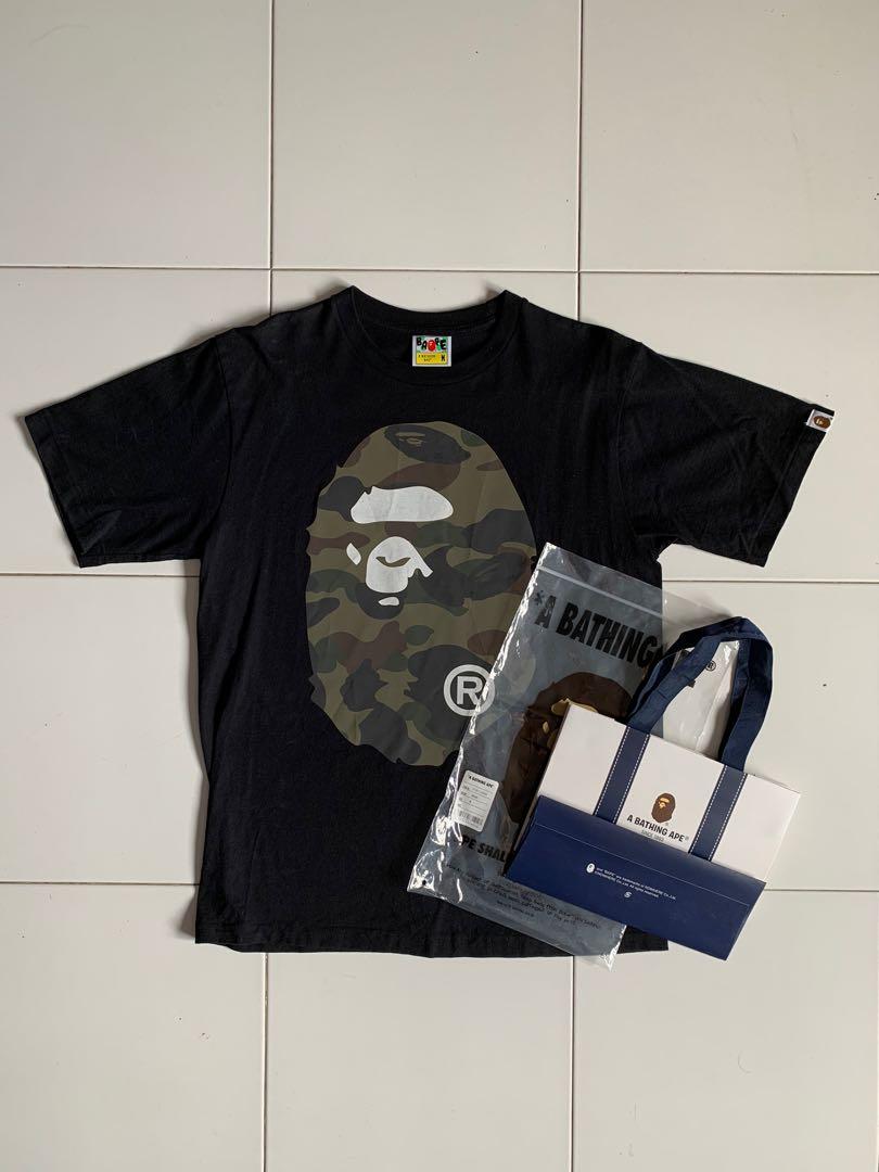 Reflective Bape Tee Authentic, Men's Fashion, Clothes, Tops on Carousell