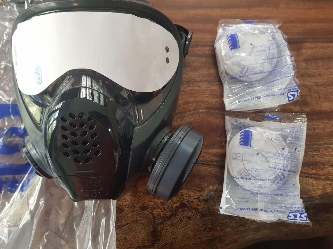 Shigematsu CF01 Full Face Mask Respirator, Commercial & Industrial, Construction Tools ...