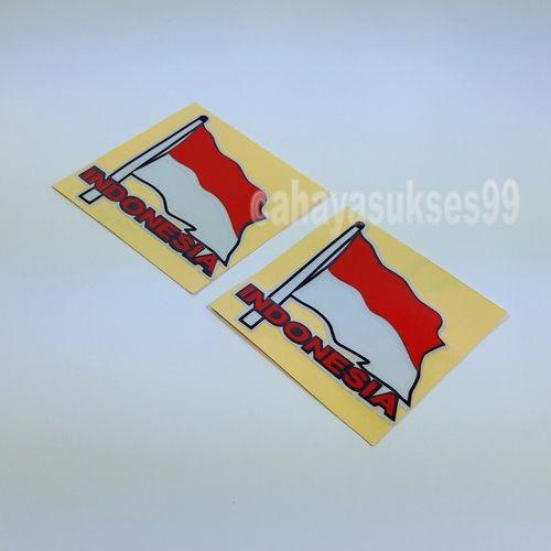 Stiker Bendera Merah Putih Indonesia 7cm Sticker Helm Sticker Lambang ...
