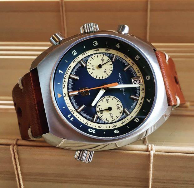 Straton Chrono Curve Blue Dial, Men's Fashion, Watches on Carousell
