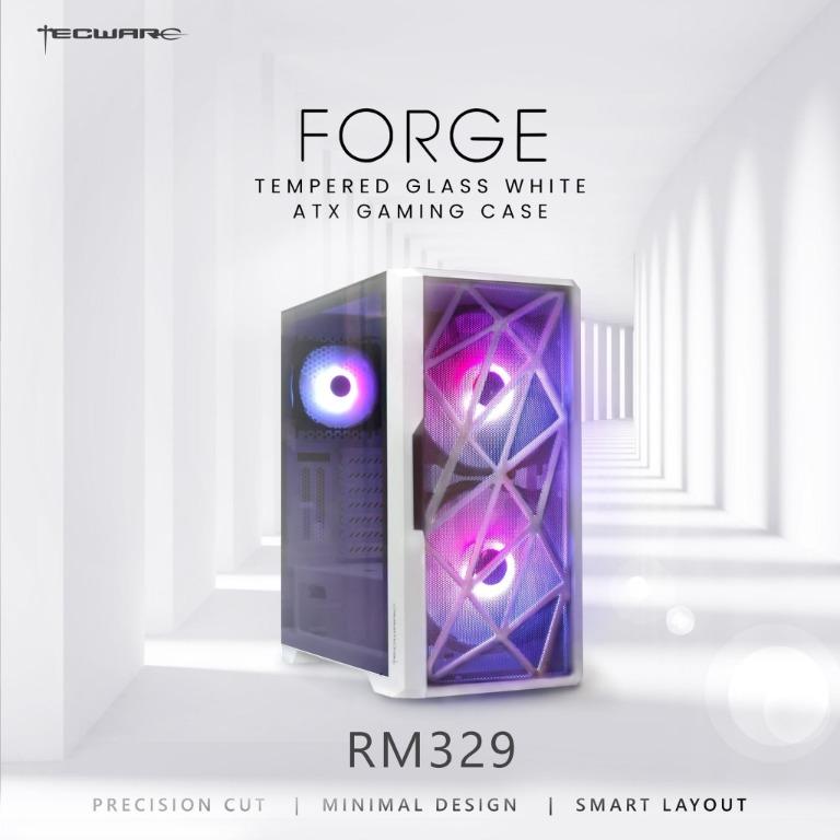 Tecware Forge White (Desktop PC Case), Computers & Tech, Parts ...