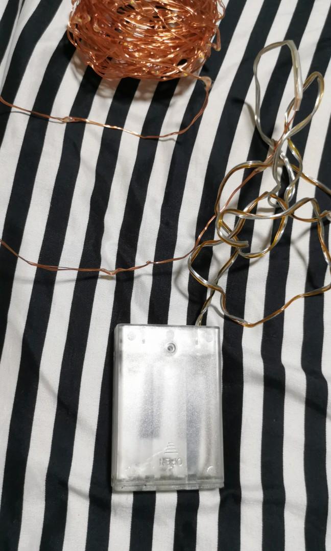 Typo 10 metre copper wire led light, Furniture & Home Living, Lighting ...