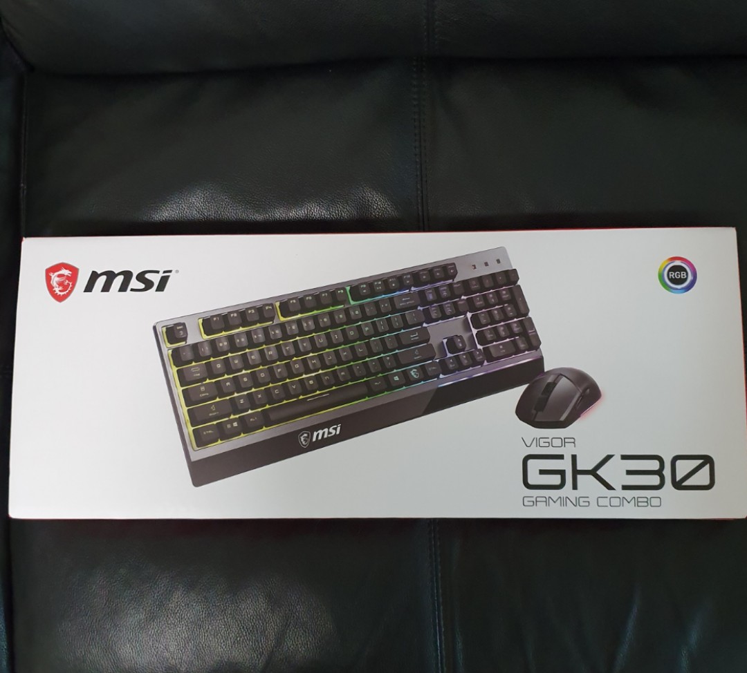 MSI GK30 Wired Keyboard + Mouse, Computers & Tech, Parts & Accessories ...