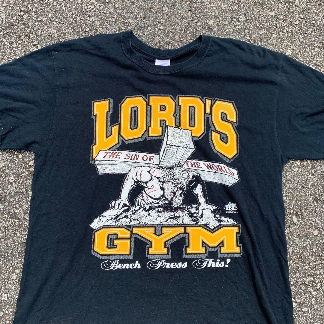 Vintage Lords Gym Jesus Tee, Men's Fashion, Tops & Sets, Tshirts & Polo ...