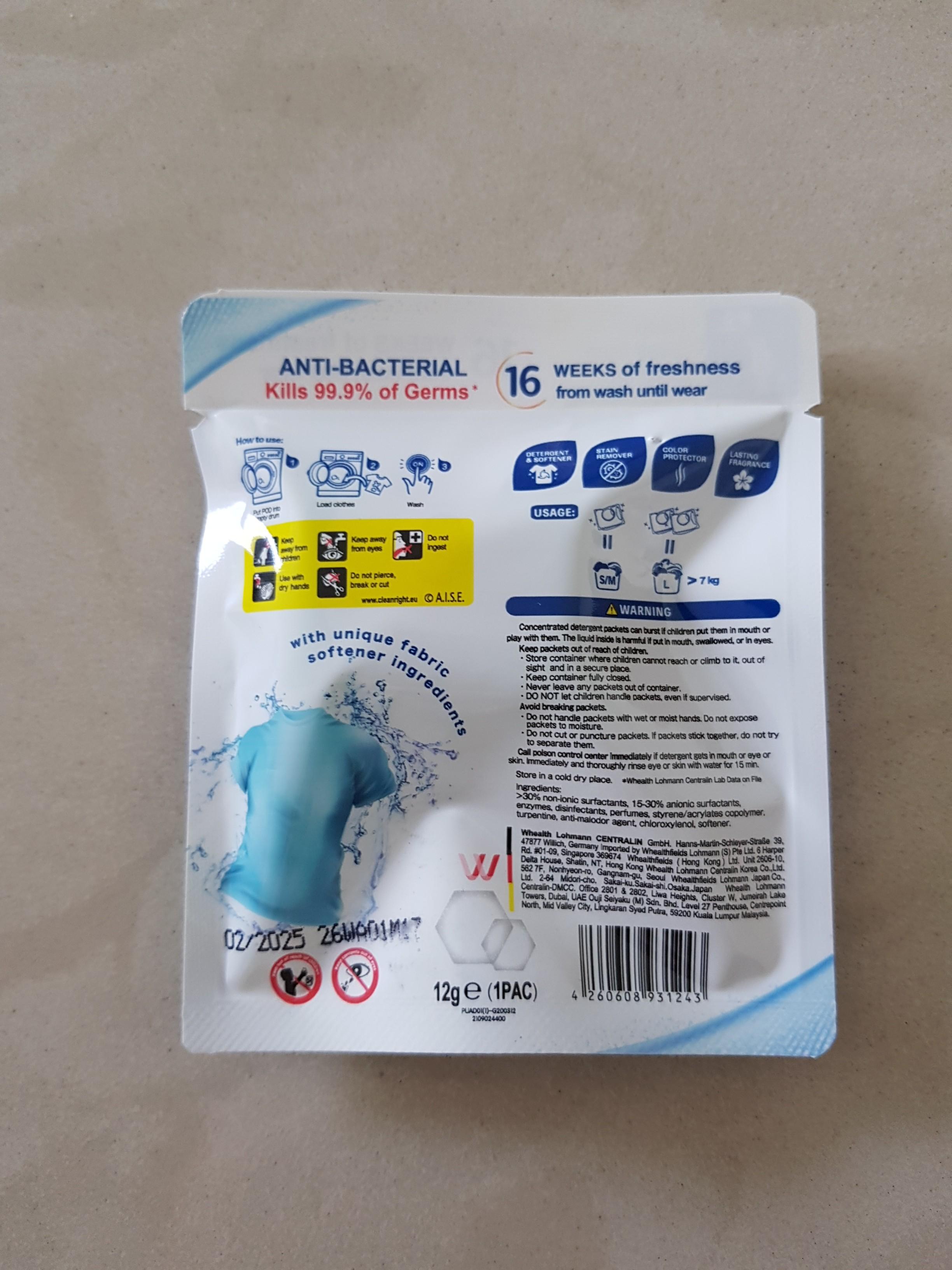 Walch Laundry Capsule, Furniture & Home Living, Cleaning & Homecare ...