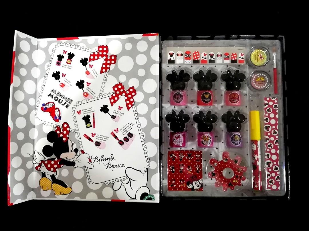 Disney Minnie Mouse Nail Art Set, Hobbies & Toys, Toys & Games on Carousell