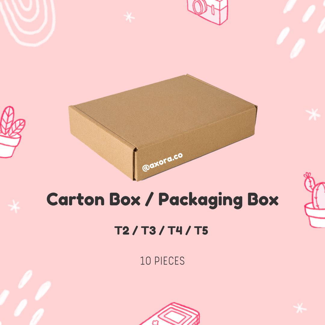 [10Pcs] Ready Stock Carton Box / Pizza Box / Dessert Box / Packaging ...