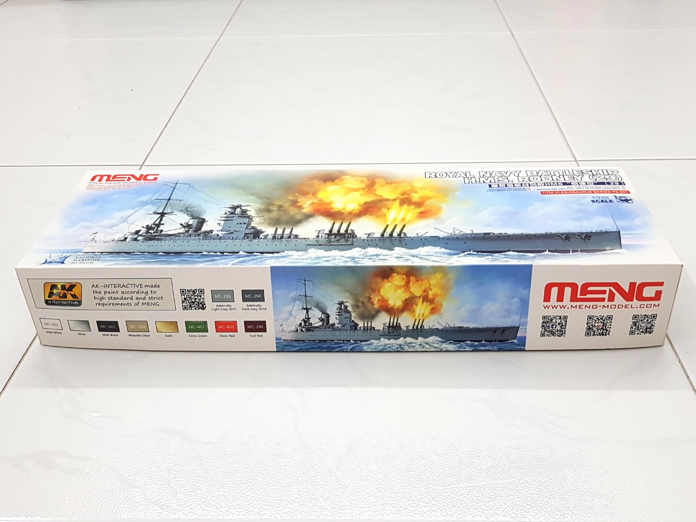 1/700 PS-001 Meng Waterline/Full Hull HMS Nelson Class Battleship ...