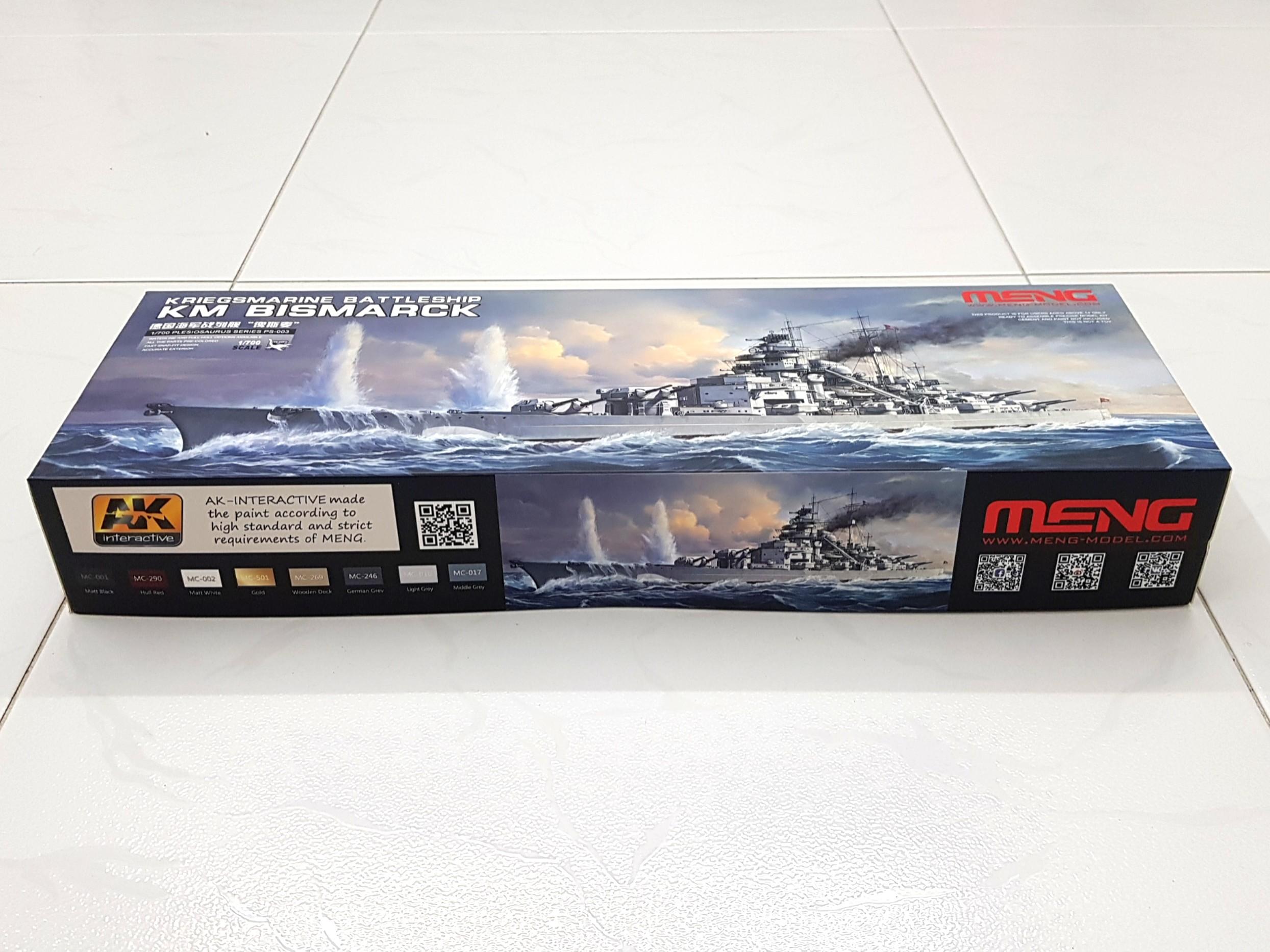1/700 PS-003 Meng Waterline/Full Hull DKM Bismarck Class Lead ...