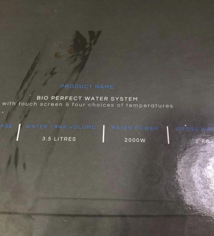 Bio Perfect Water BPW01, TV & Home Appliances, Kitchen Appliances ...