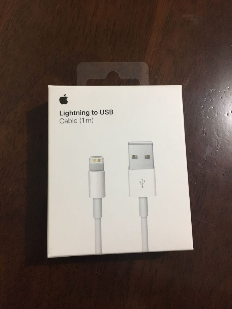 BOX ONLY Authentic Apple Lightning Cable, Mobile Phones & Gadgets ...