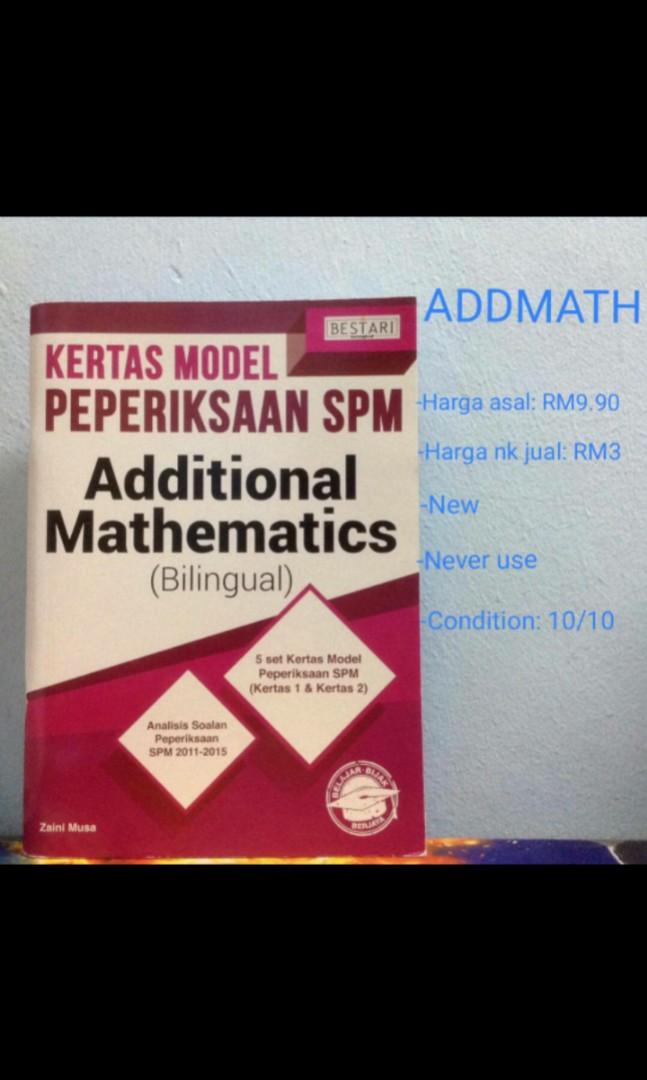 Buku latihan addmath spm, Hobbies & Toys, Books & Magazines, Textbooks on Carousell