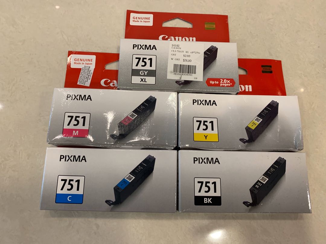 Canon Pixma 751 Ink, Computers & Tech, Printers, Scanners & Copiers on ...