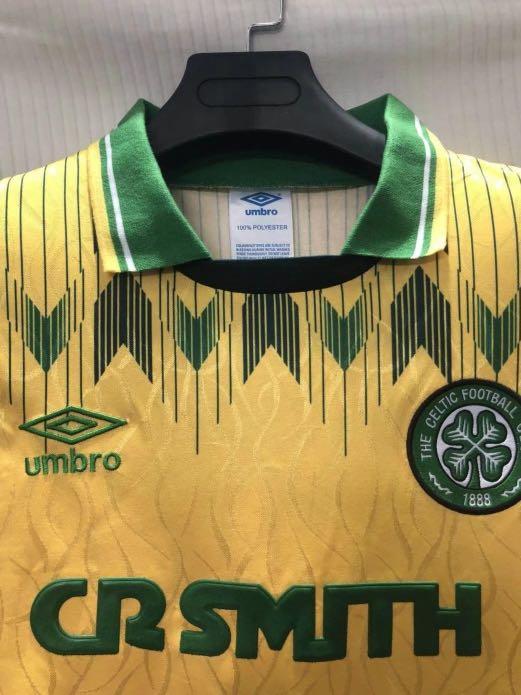 Celtic Retro Away Jersey 1990, Men's Fashion, Activewear on Carousell