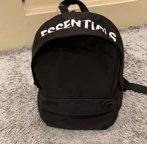 ESSENTIALS BAGPACK IN BLACK, Fesyen Pria, Tas & Dompet , Ransel di ...