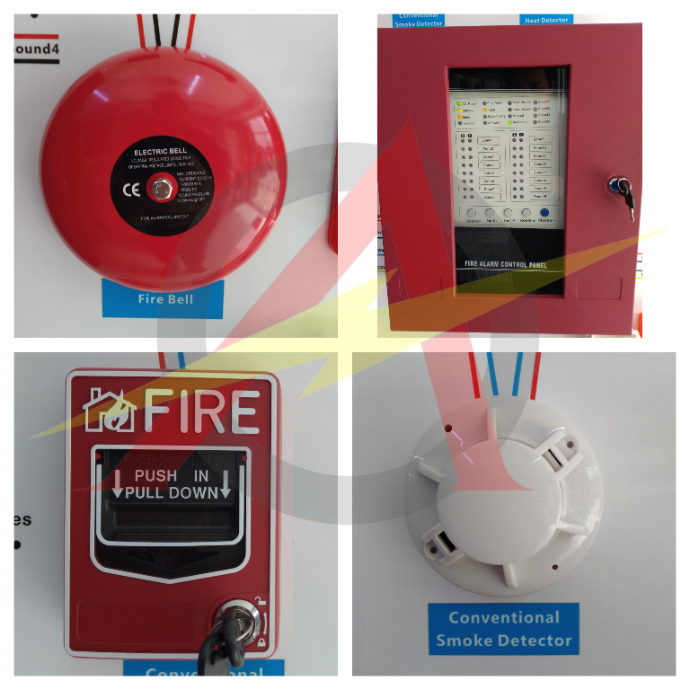FDAS Smoke Detector Fire Alarm Bell Sounder, Commercial & Industrial ...