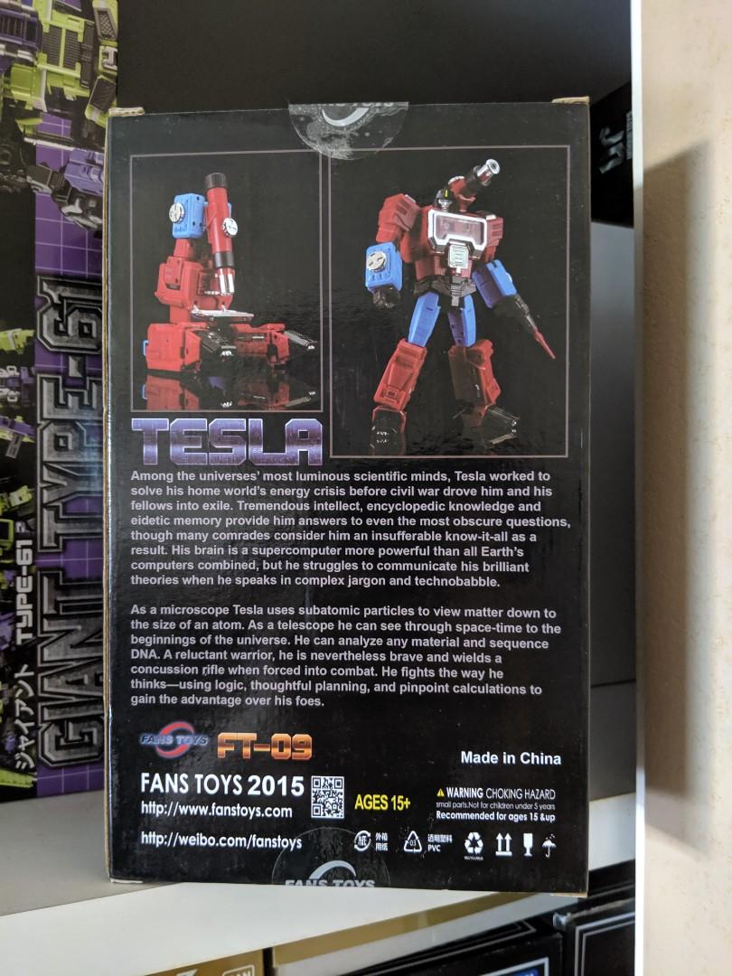 FT Tesla Transformers Perceptor Starscream Powerdasher, Hobbies & Toys ...