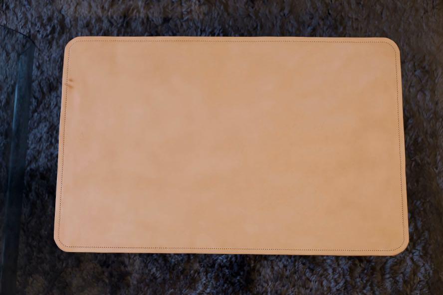 Handmade desk pad genuine veg tan leather, Hobbies & Toys, Stationery ...