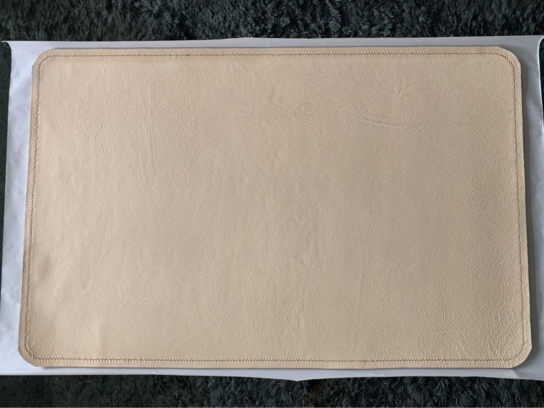 Handmade desk pad genuine veg tan leather, Hobbies & Toys, Stationery ...