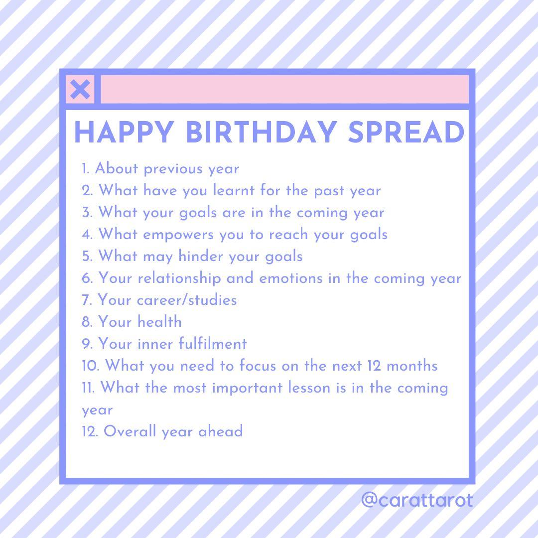 Happy birthday spread, Everything Else on Carousell