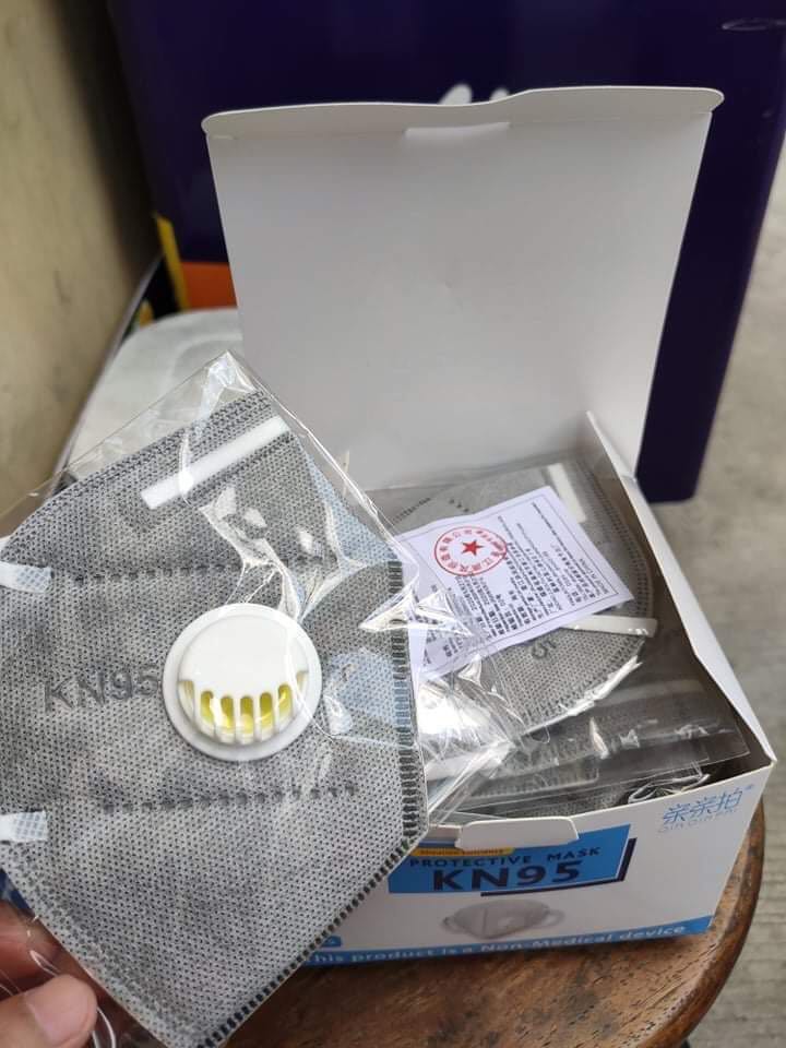 Kn95 with respirator gray per box, Health & Nutrition, Medical Supplies ...