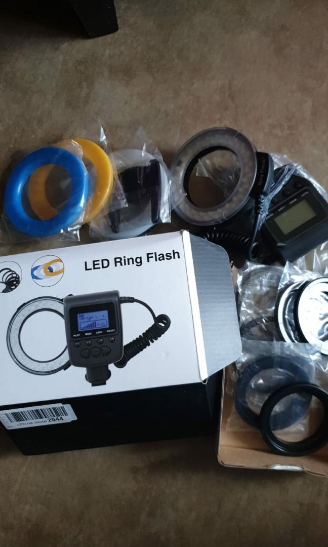 LED Ring Flash with tripod, Photography, Photography Accessories ...