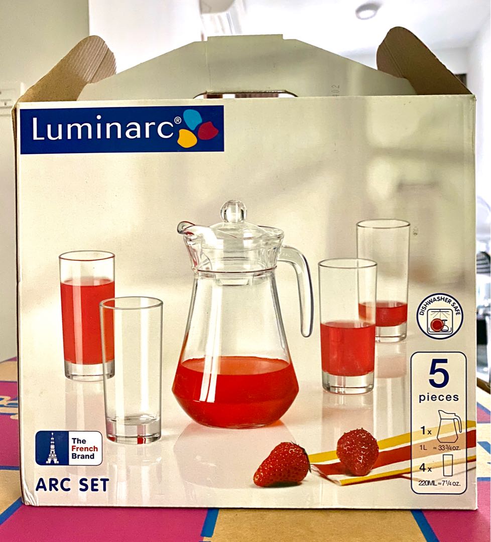 Luminarc Arc Set (5 pieces), Furniture & Home Living, Kitchenware ...