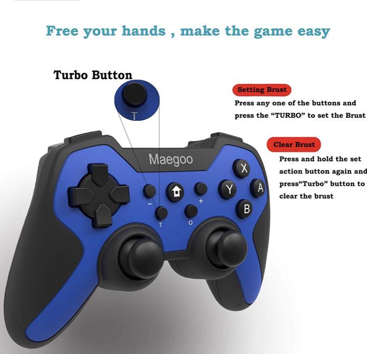 Maegoo Wireless Controller for Nintendo Switch and Switch Lite, Bluetooth Controller, Video ...