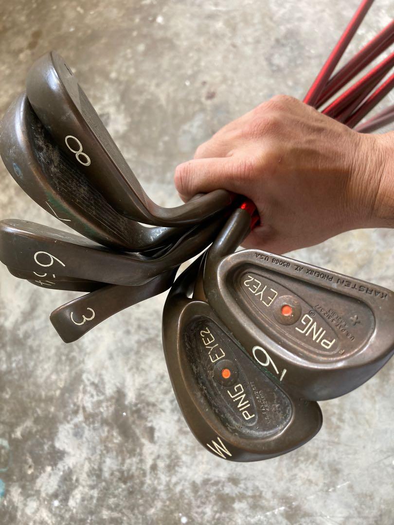 Ping rare BeCu copper irons 3-sw classic eye2 not mizuno, callaway ...