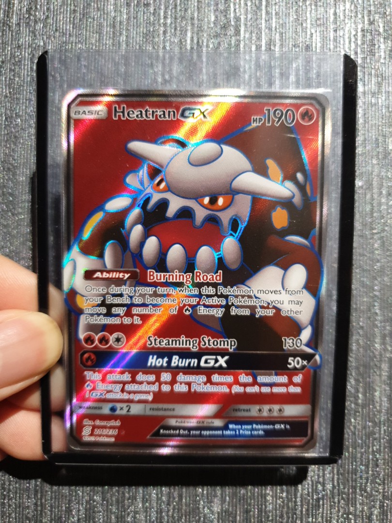 Pokemon TCG SM Heatran GX Full Art Ultra Rare Card, Hobbies & Toys ...