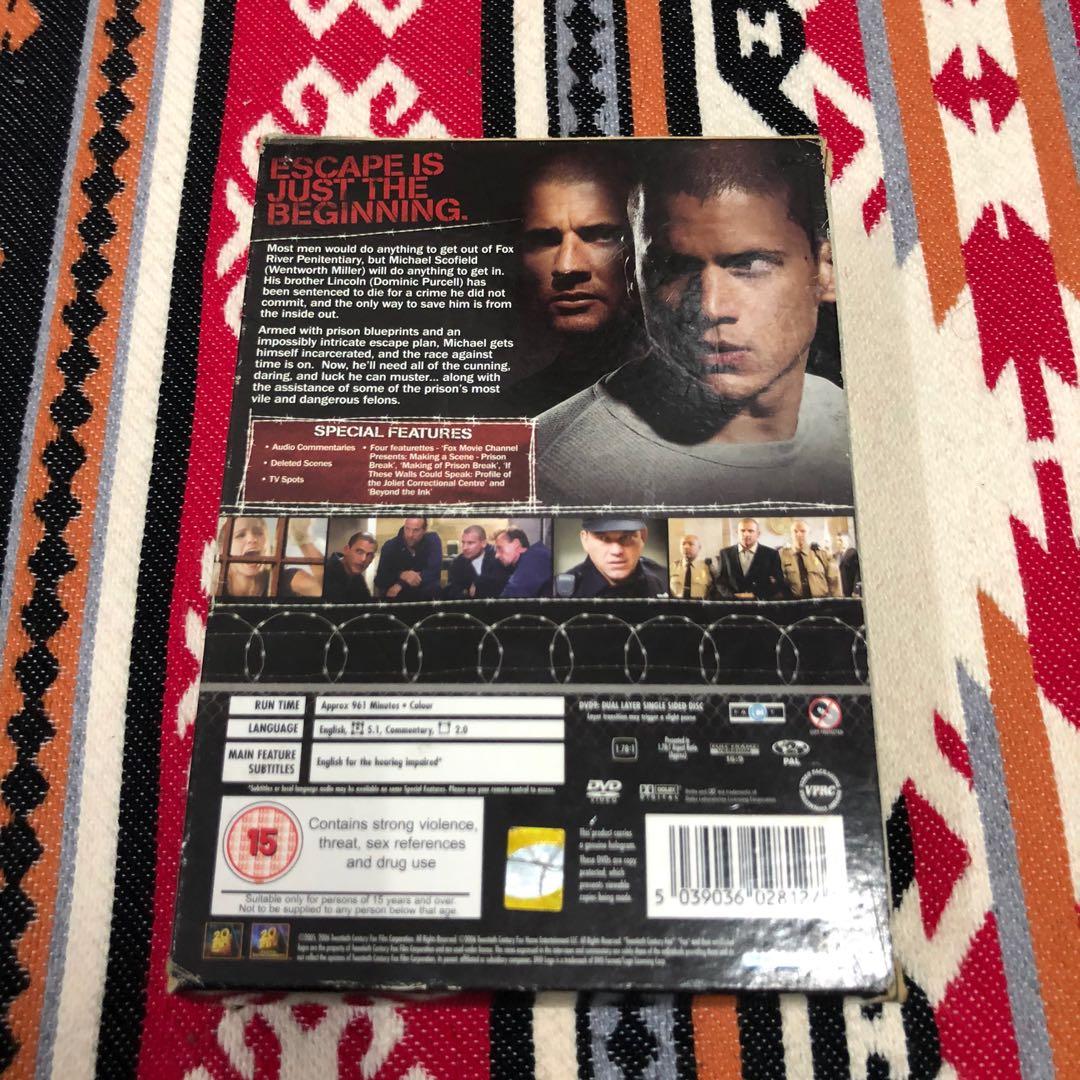 Prison break 1st season dvd, Hobbies & Toys, Music & Media, CDs & DVDs on Carousell