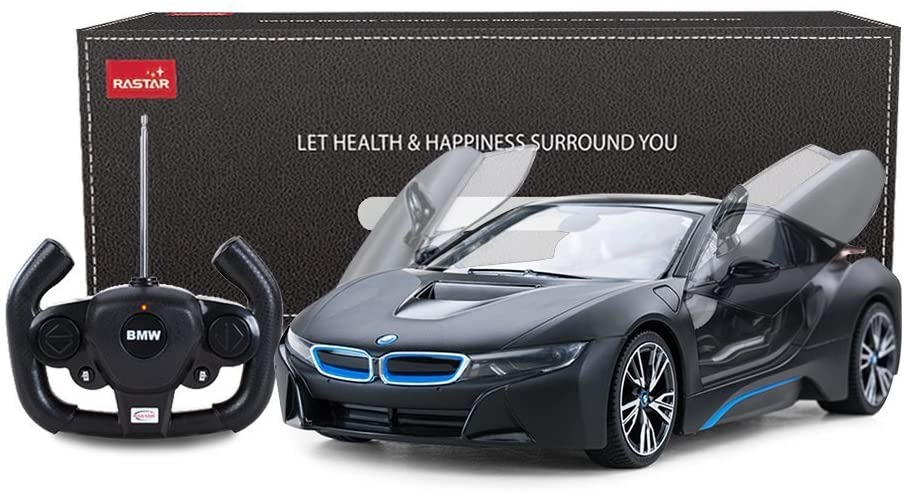 RASTAR 1/14 BMW i8 Radio Remote Control RC Toy Car Model Vehicle Open ...